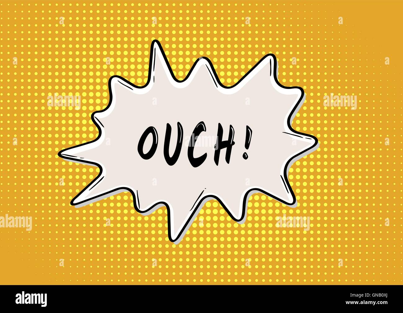 Ouch word Stock Vector Images - Alamy