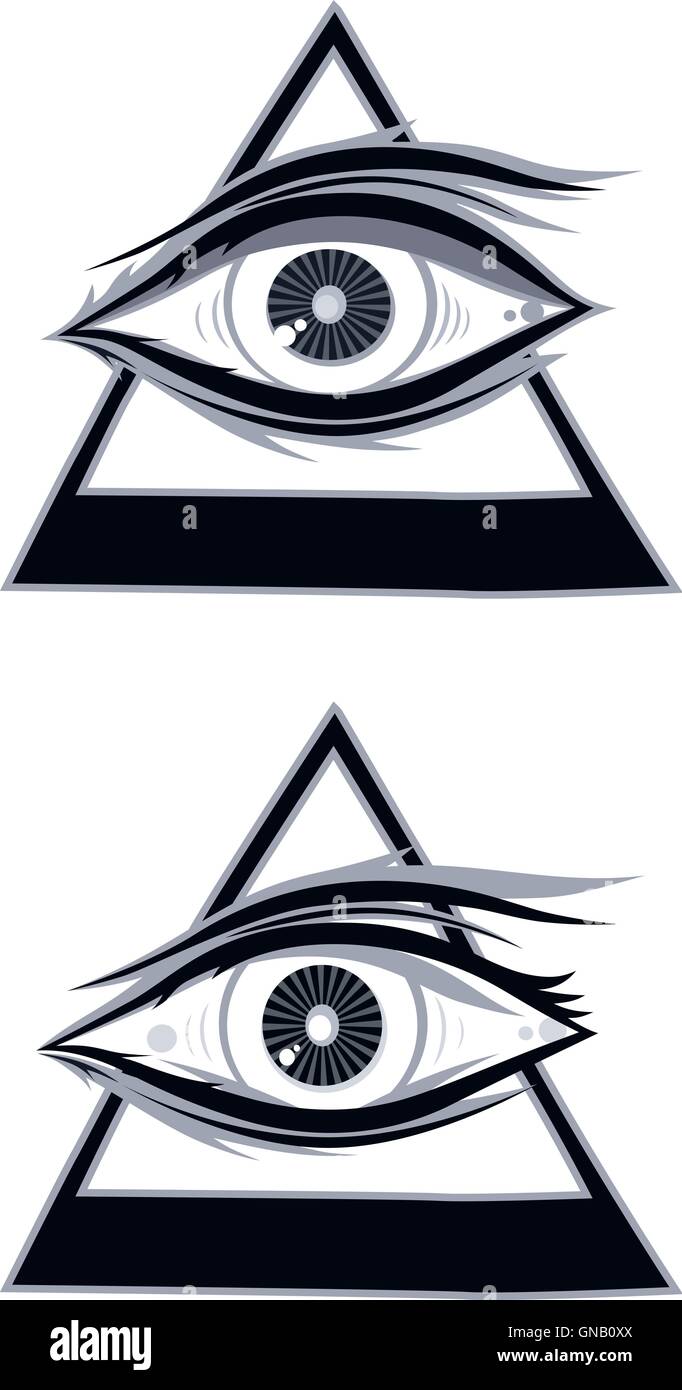 Eye horus black egyptian Stock Vector Images - Alamy