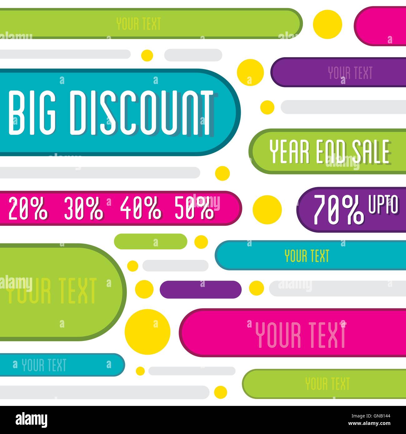 creative big offer discount banner or flyer design vector Stock Vector ...