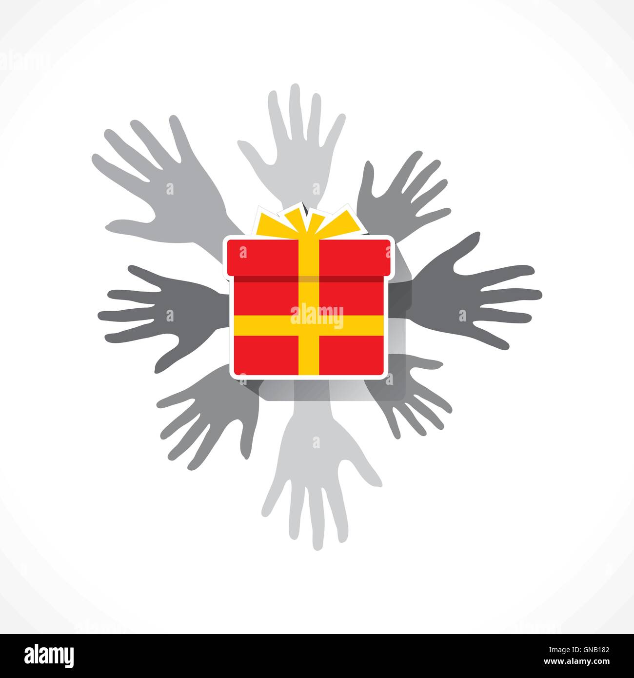 people giving gift concept design Stock Vector Image & Art - Alamy