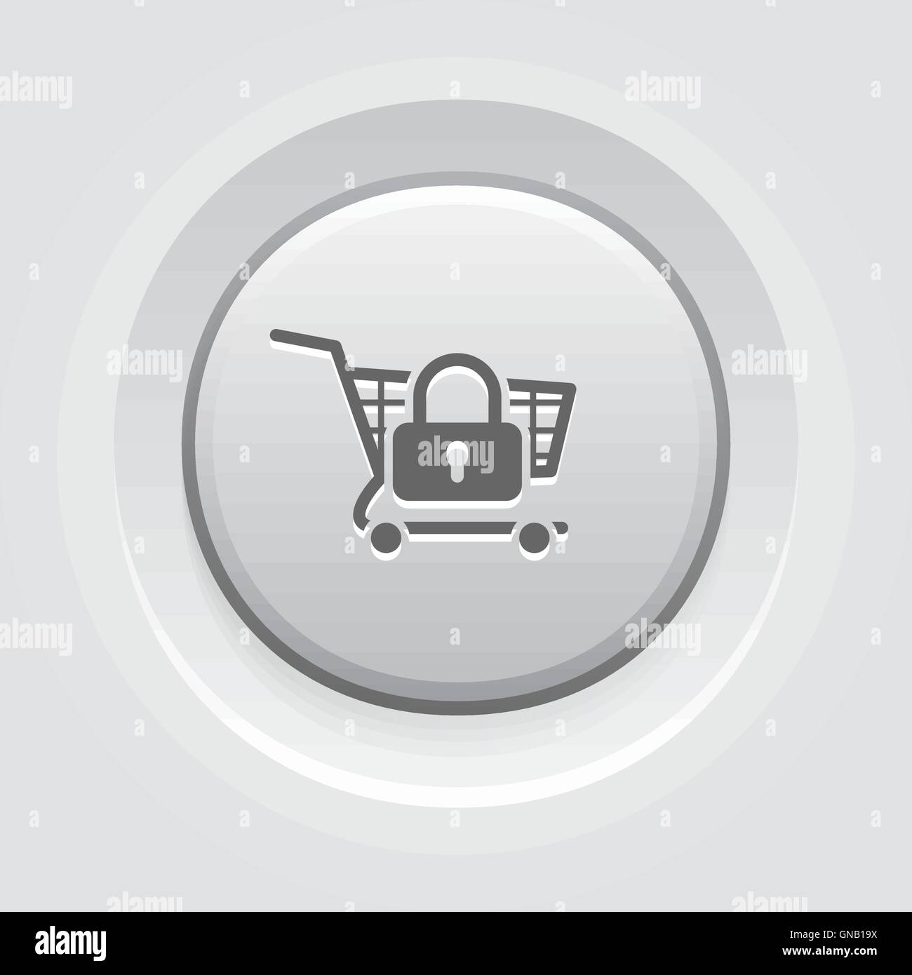 Secure Shopping Icon Stock Vector Image & Art - Alamy