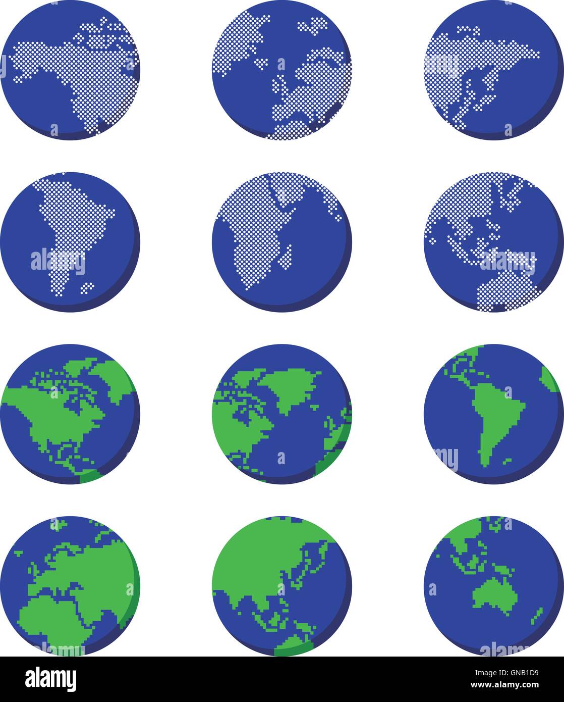 world globe map Stock Vector Image & Art - Alamy
