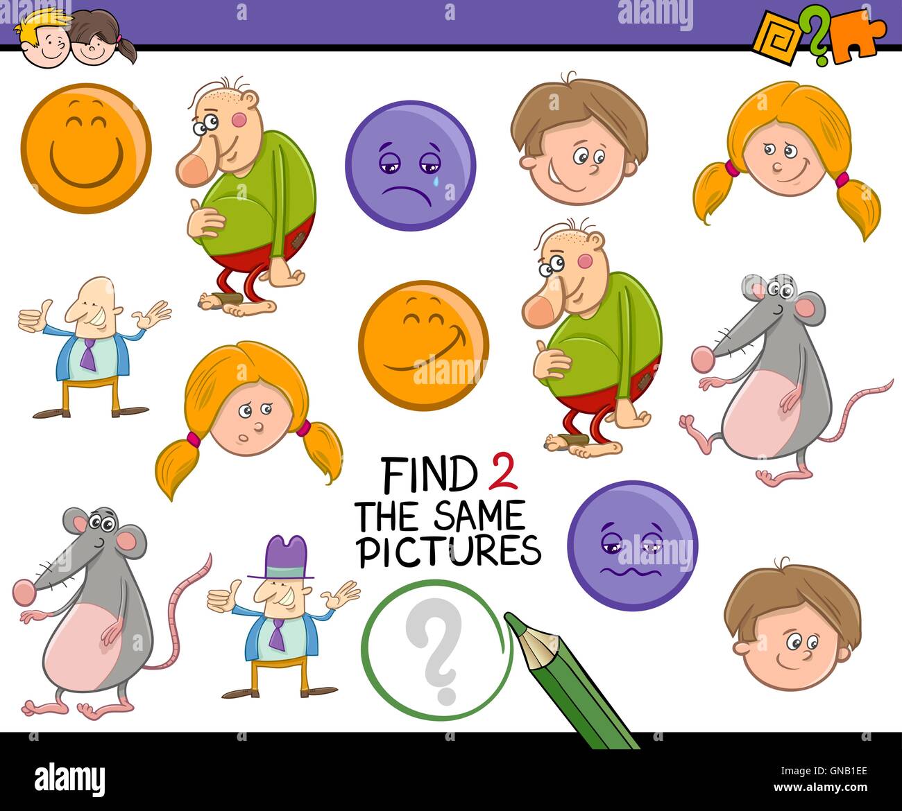 searching activity task for kids Stock Vector Image & Art - Alamy