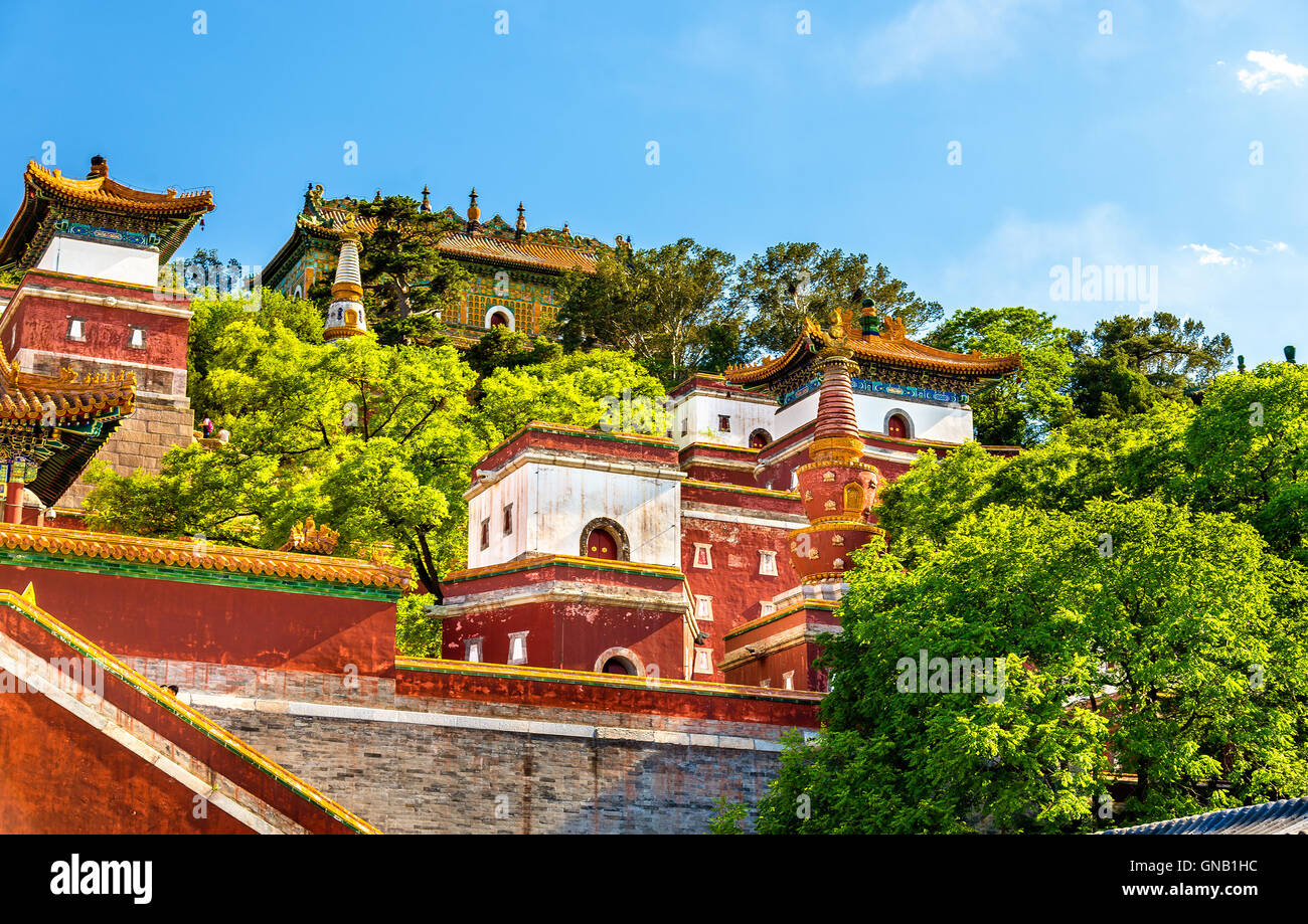 Four Great Regions Temple at the Summer Palace in Beijing Stock Photo ...