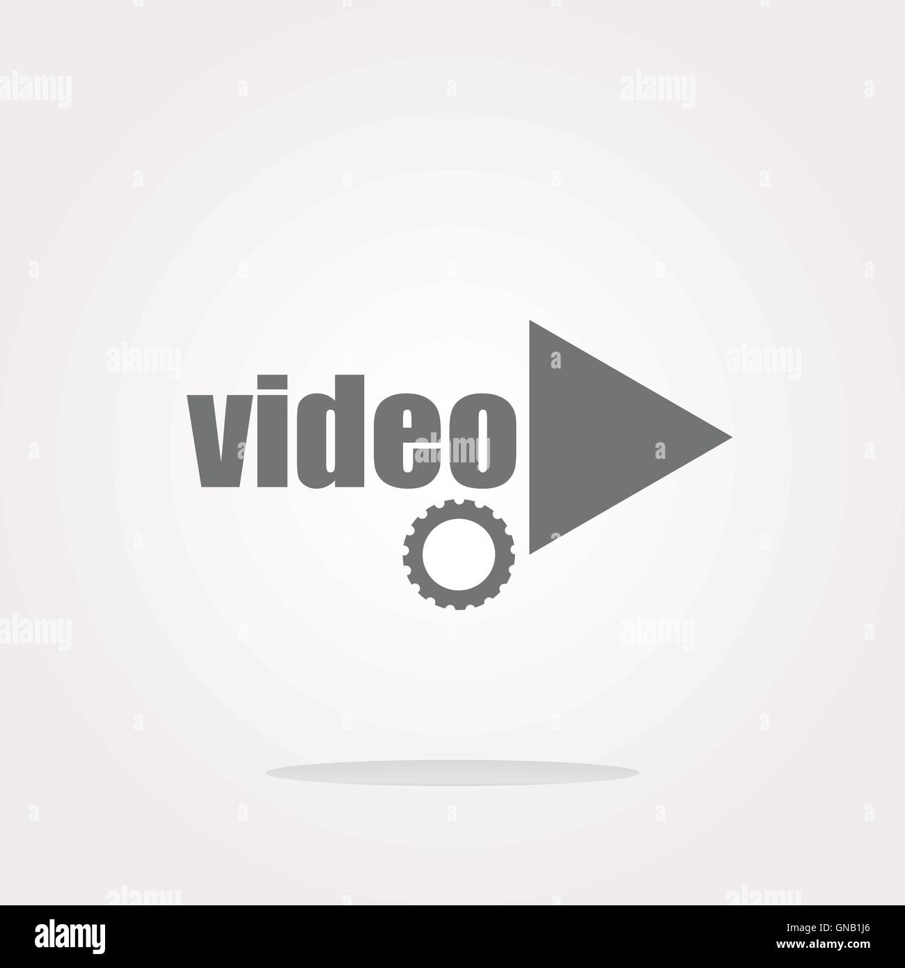 vector video play button (icon) over white background Stock Vector ...