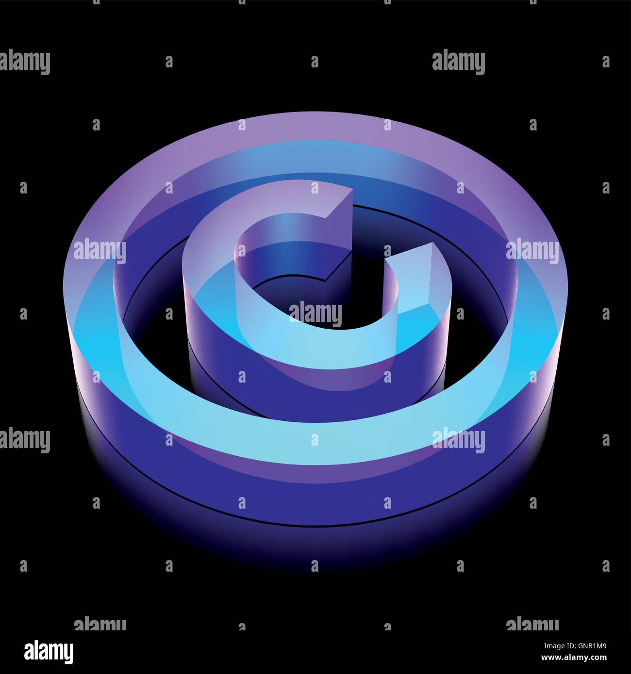 Shiny copyright symbol hi-res stock photography and images - Alamy