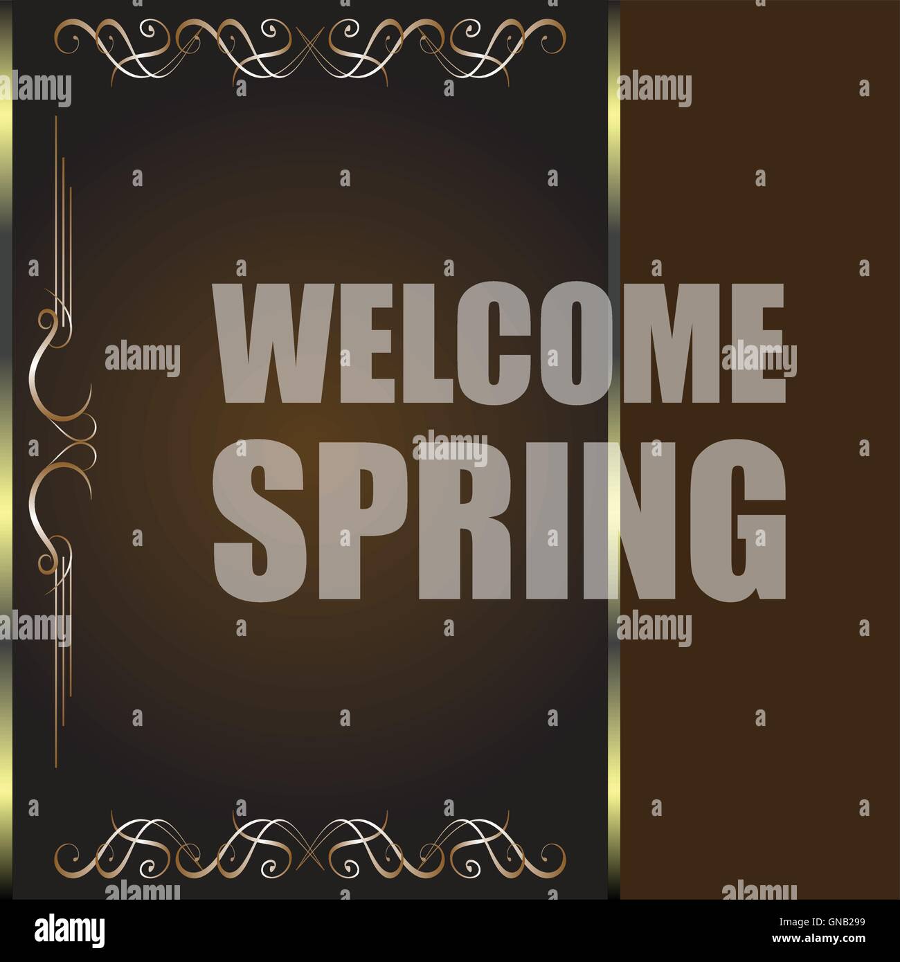 Welcome Spring Holiday Card. Welcome Spring Vector. Welcome Spring ...