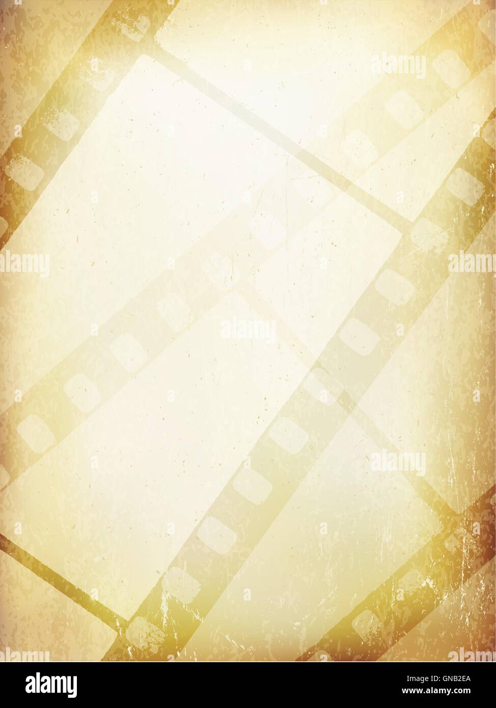 Old Filmstrip Abstract Background. Vector Template Stock Vector Image ...