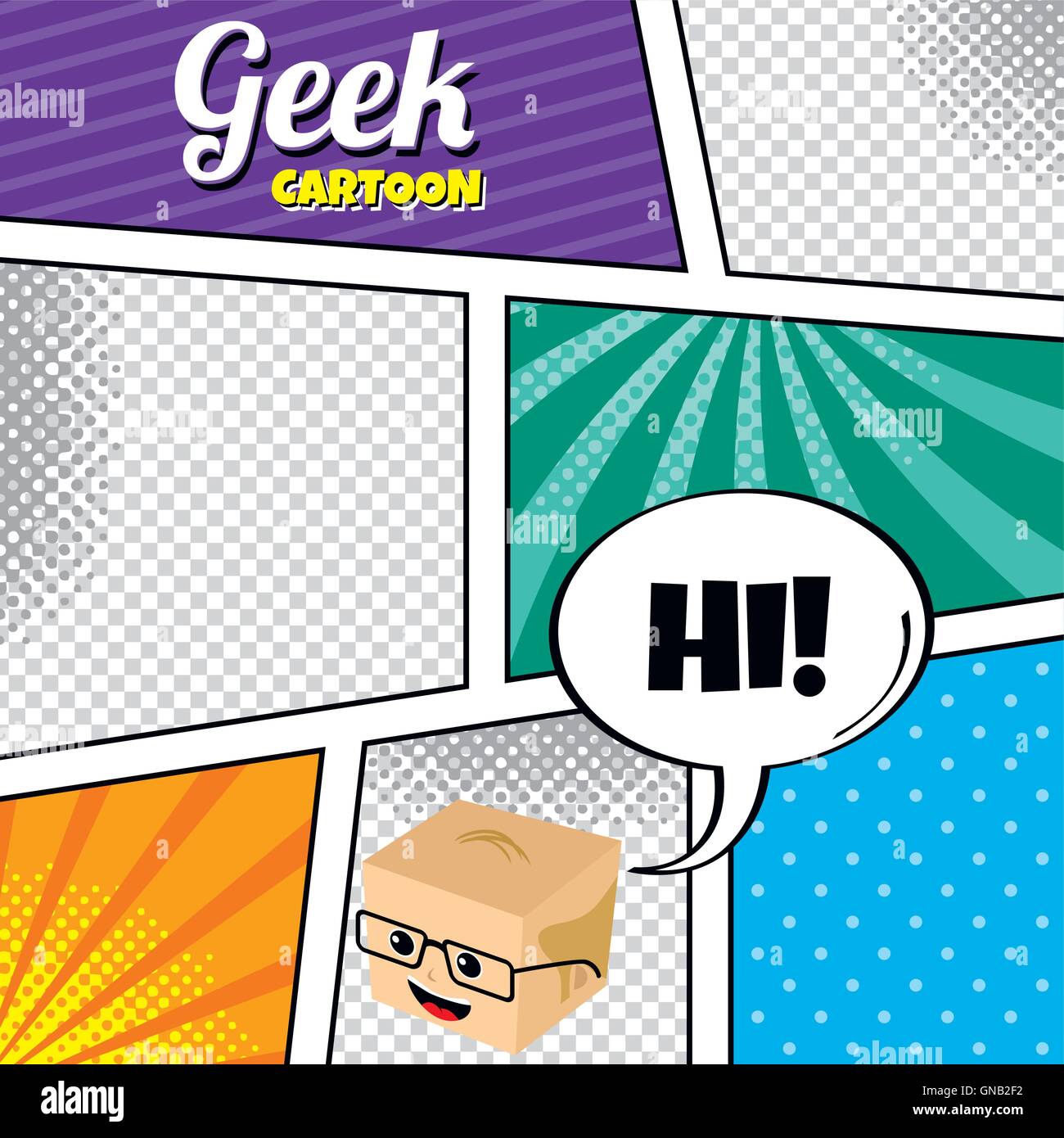 cartoon theme comic template Stock Vector Image & Art - Alamy
