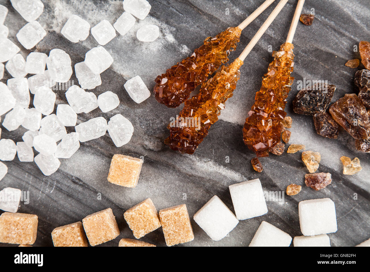 DIfferent types of sugar Stock Photo - Alamy