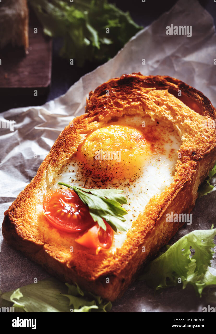 Toast and egg hi-res stock photography and images - Alamy
