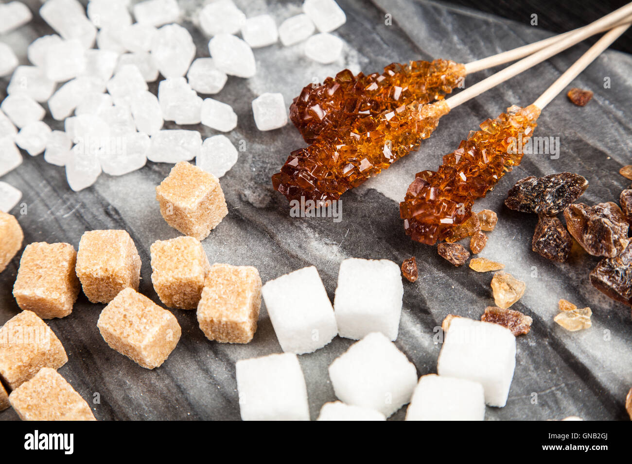 DIfferent types of sugar Stock Photo - Alamy