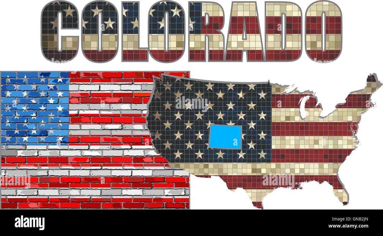 Wall map colorado hi-res stock photography and images - Alamy