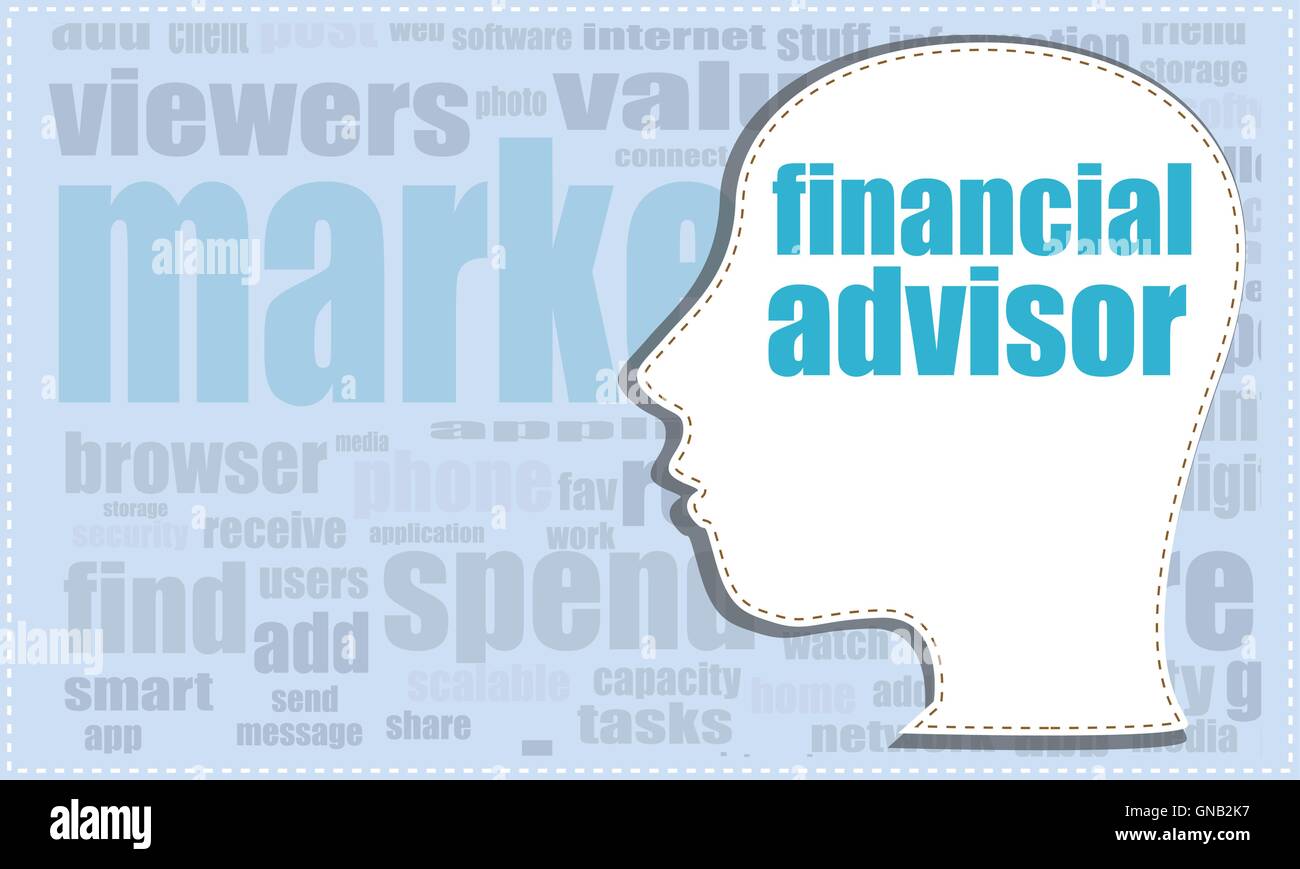 financial advisor, financial advisor vector head, profile icon, woman ...