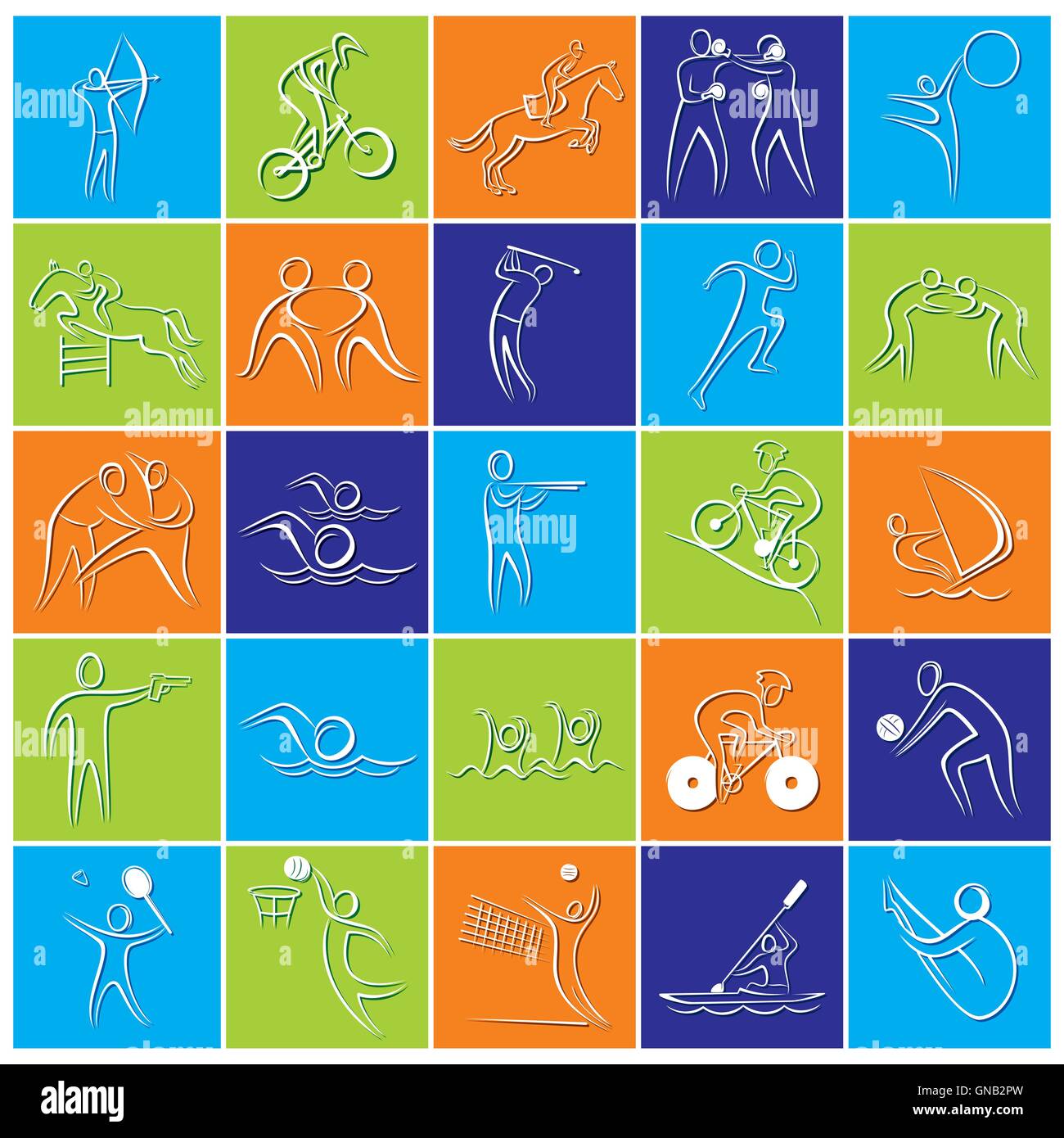 creative different sport icon design Stock Vector Image & Art - Alamy