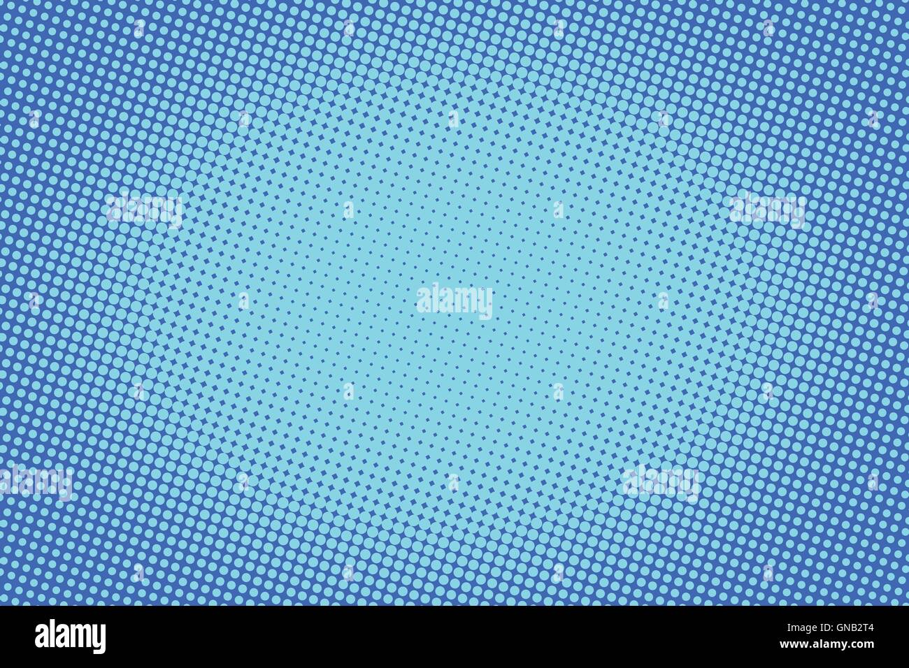 retro comic blue background raster gradient halftone Stock Vector Image ...