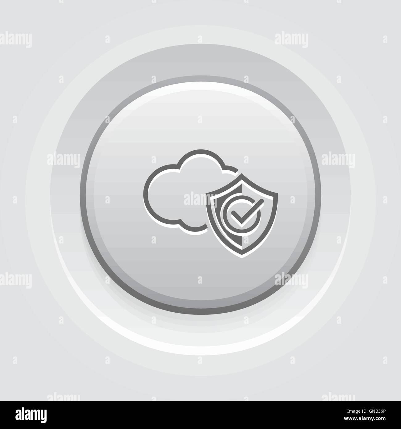Security shield cloud icon Stock Vector Images - Alamy