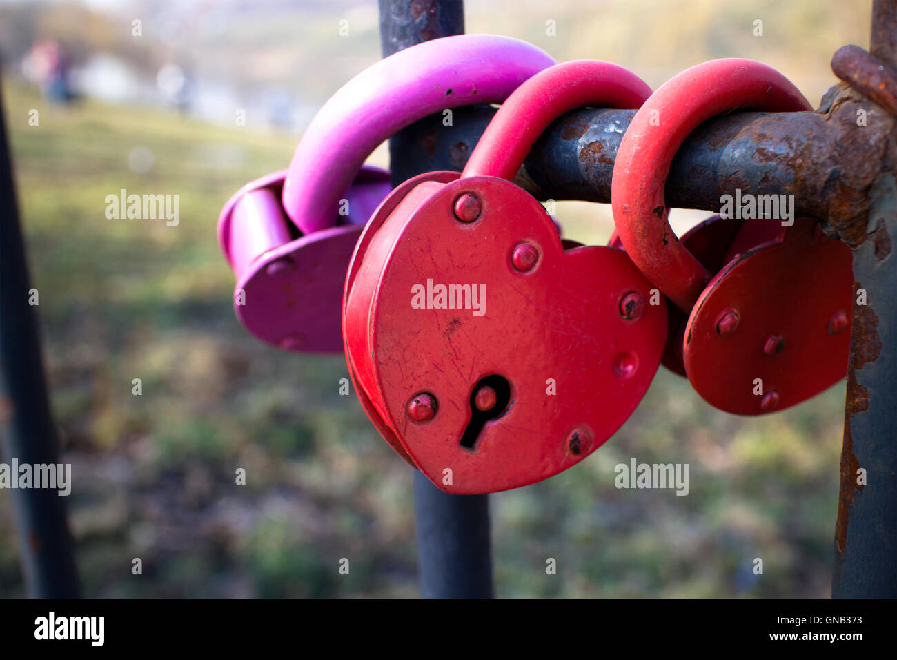 Heart shaped locks hi-res stock photography and images - Alamy