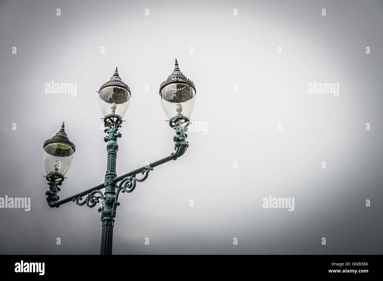 Beautiful light pole with cloudy sky 2 Stock Photo - Alamy