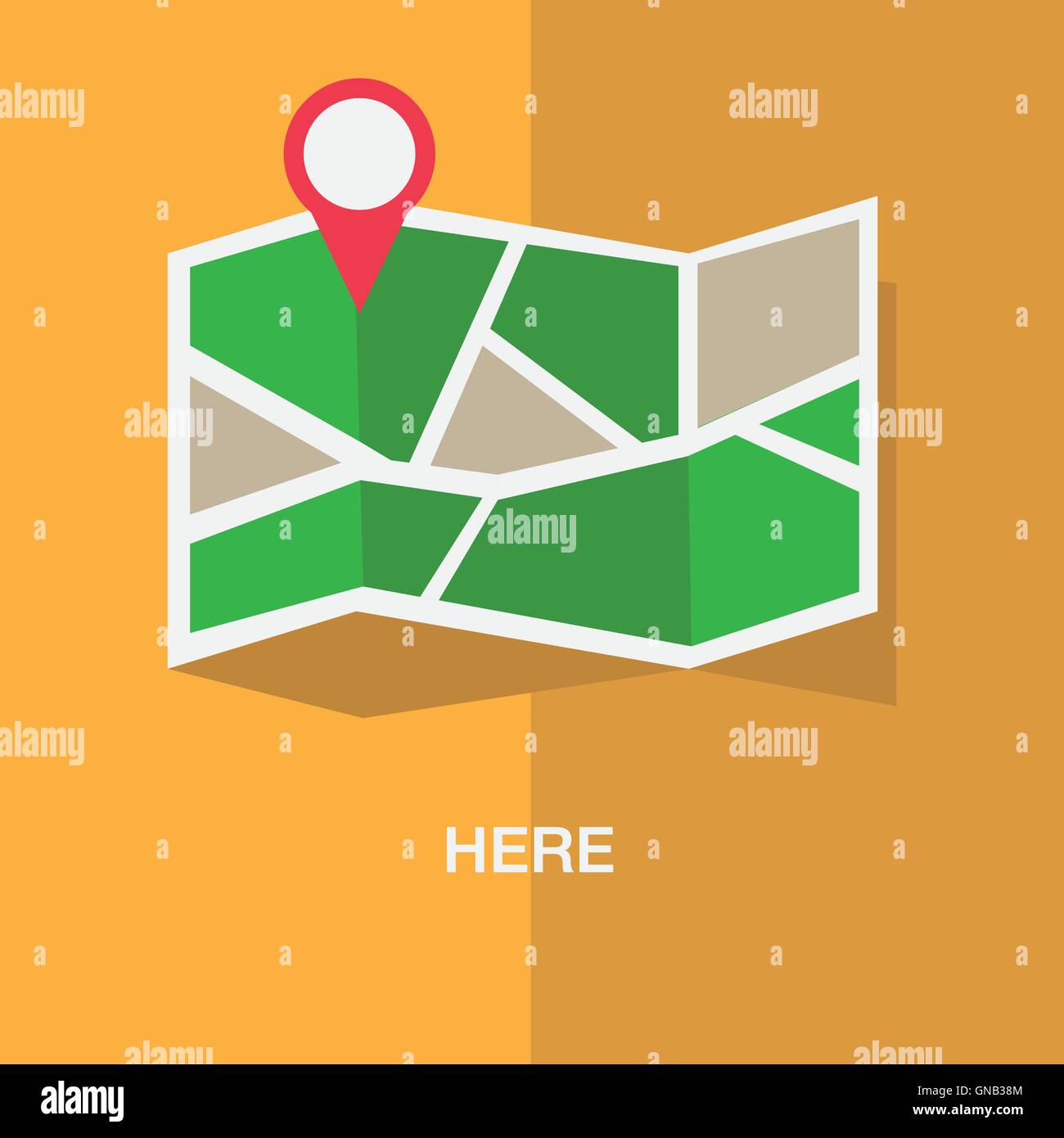 Flat colored location icon Stock Vector Image & Art - Alamy