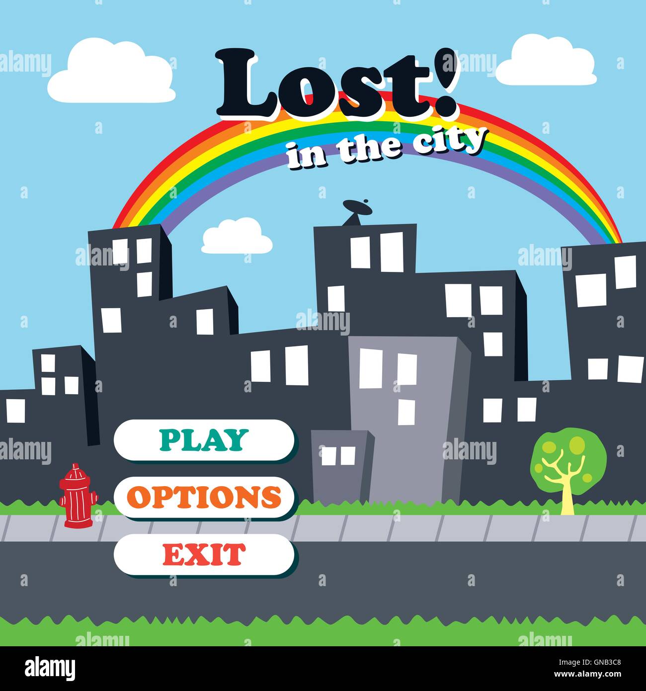 City view Stock Vector Images - Alamy