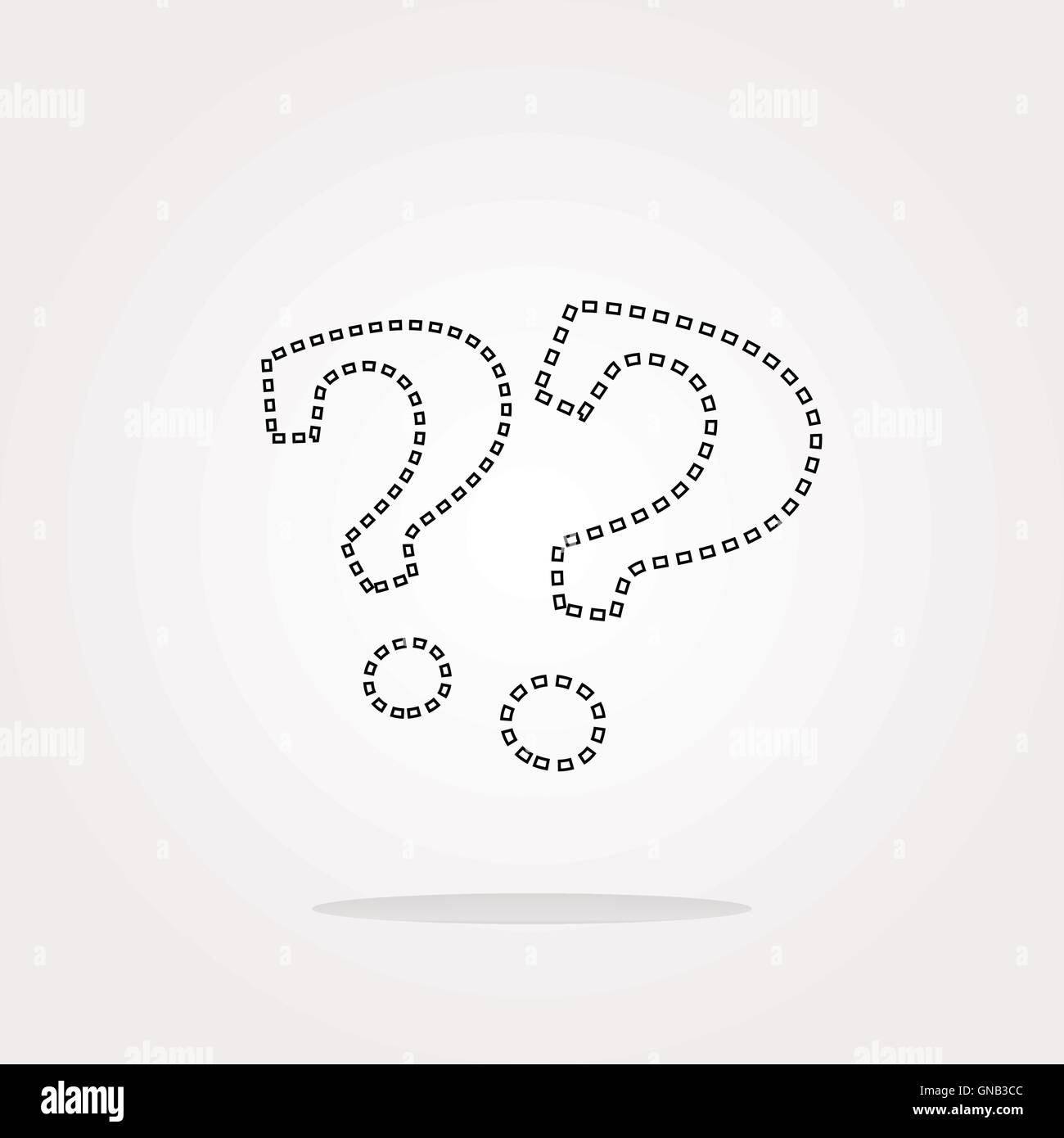 vector Stylish web button with question mark. Web Icon Art. Graphic ...