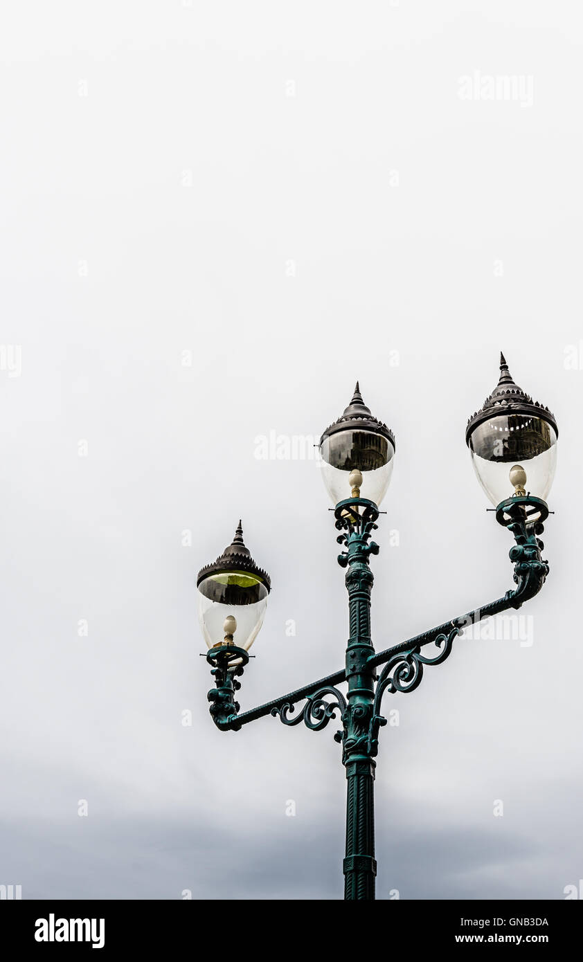 Beautiful light pole with cloudy sky 3 Stock Photo - Alamy