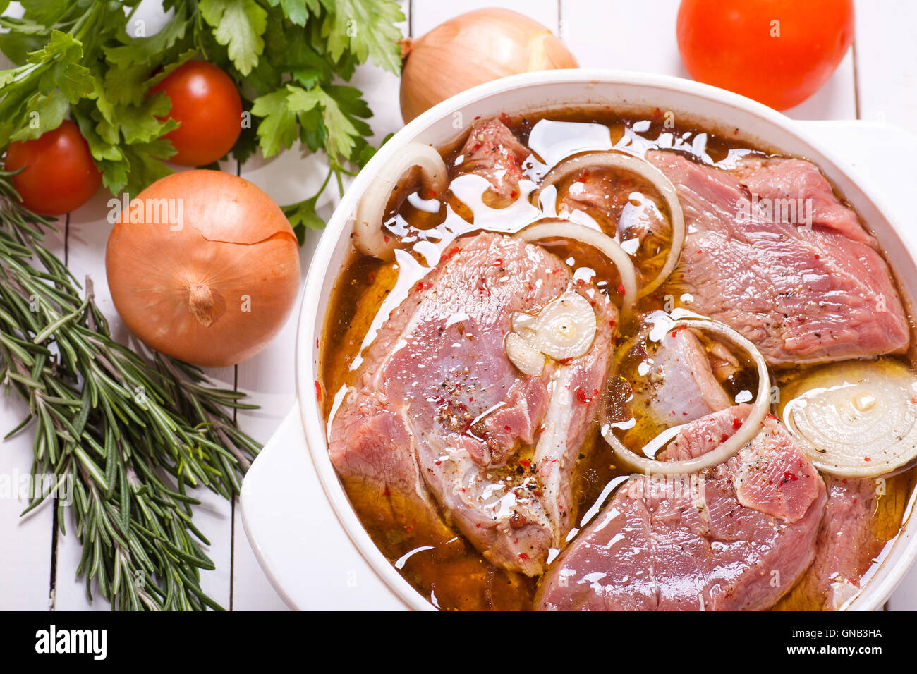 Marinating meats hi-res stock photography and images - Alamy
