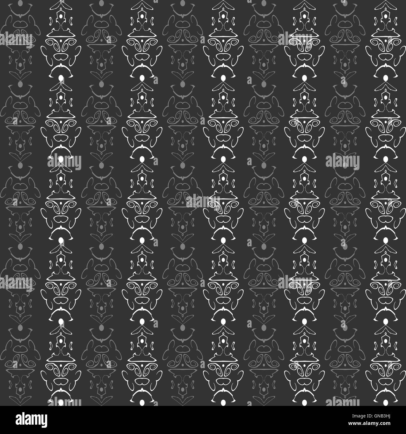 Collection ornamental vector seamless Black and White Stock Photos & Images - Alamy