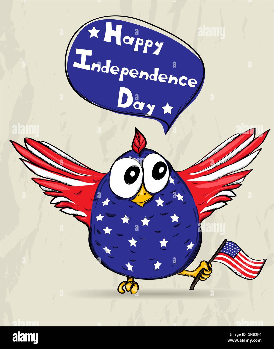 Funny patriotic bird Stock Vector Image & Art - Alamy