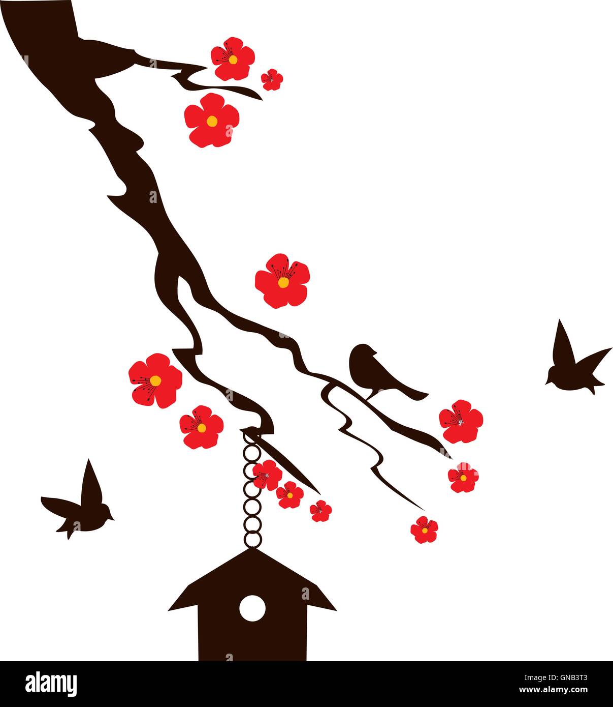 Cherry art concept in Stock Vector Images - Alamy