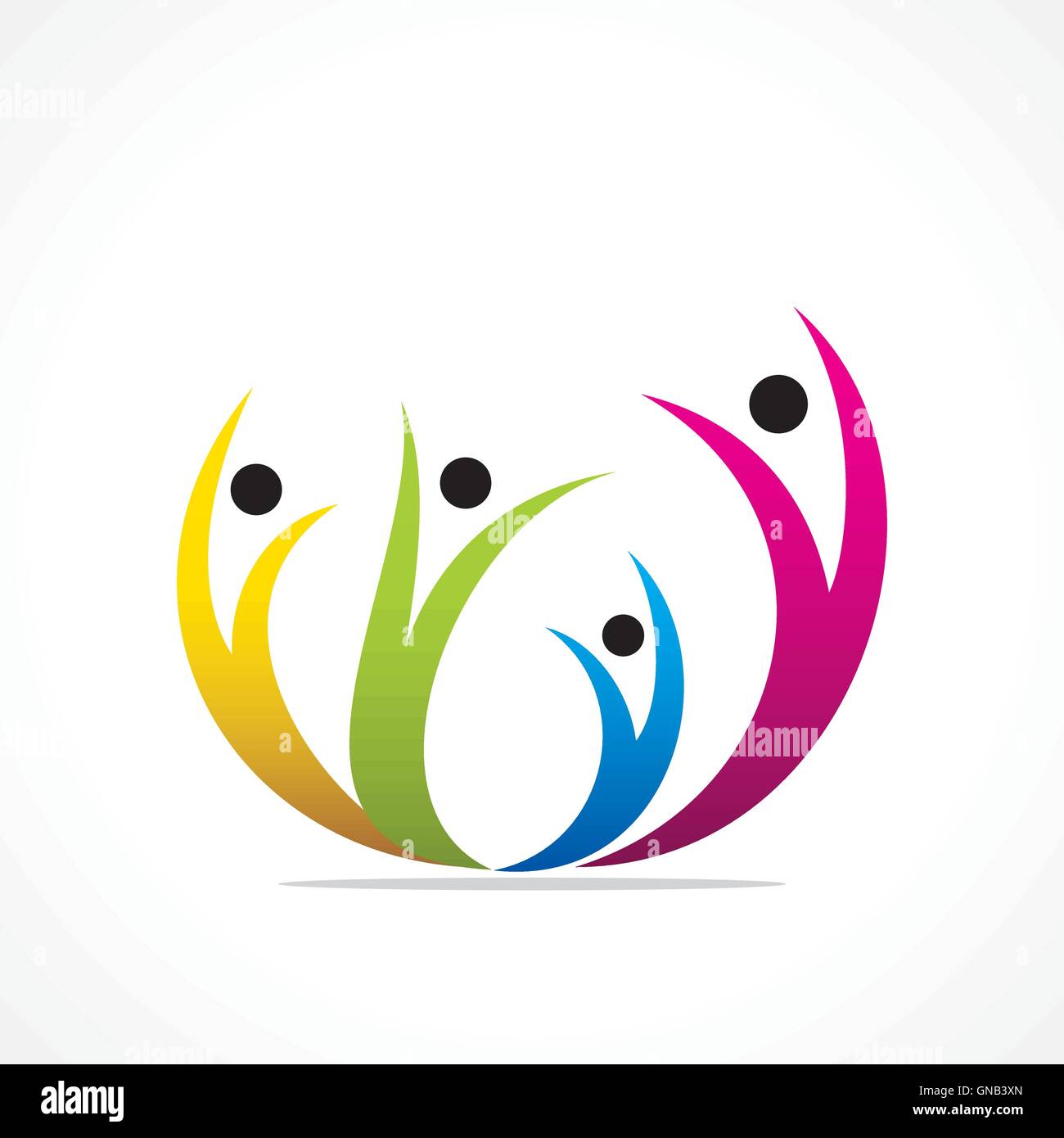colorful happy people icon design vector Stock Vector Image & Art - Alamy