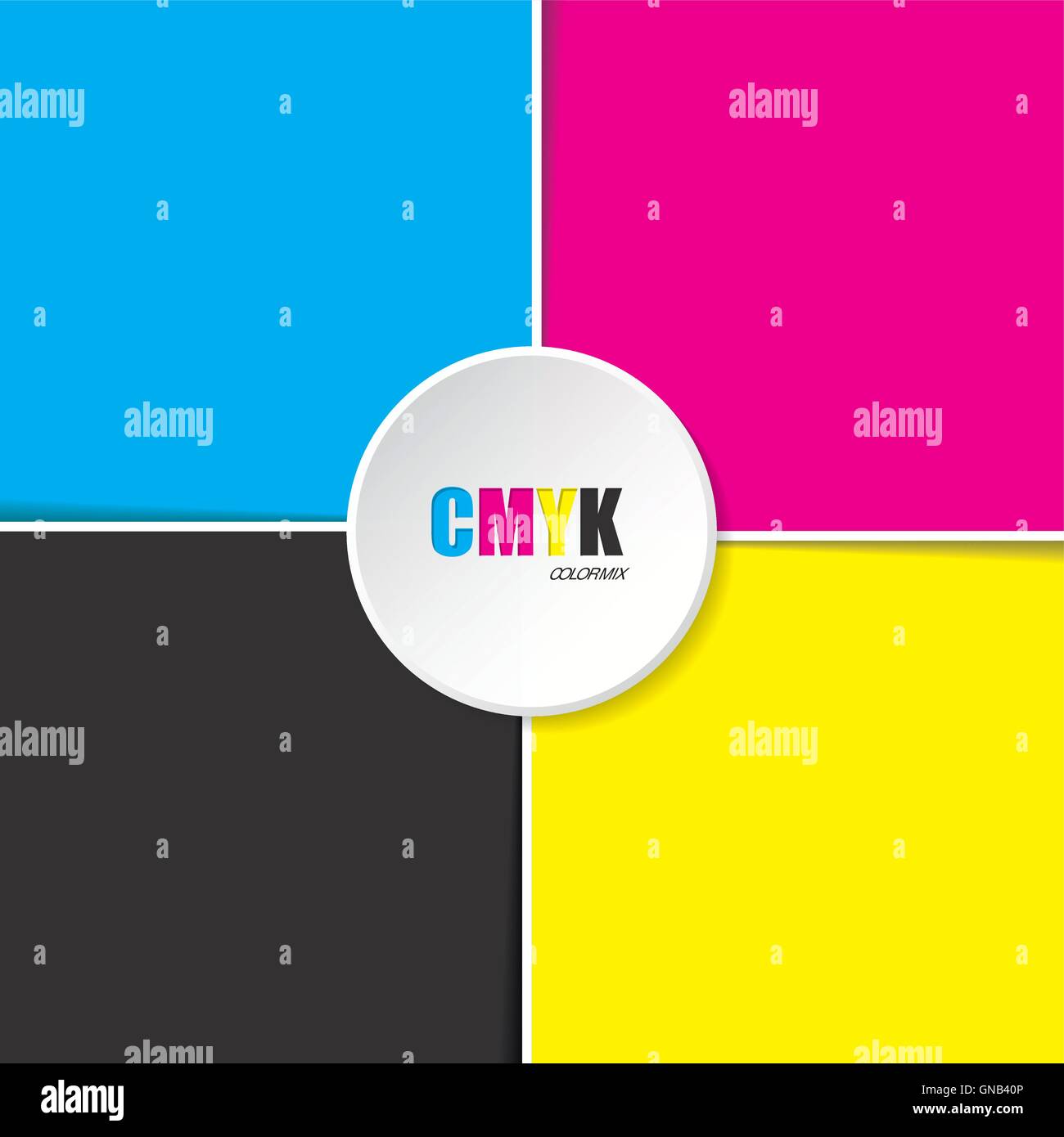 Abstract cmyk background with white stripes Stock Vector Image & Art ...