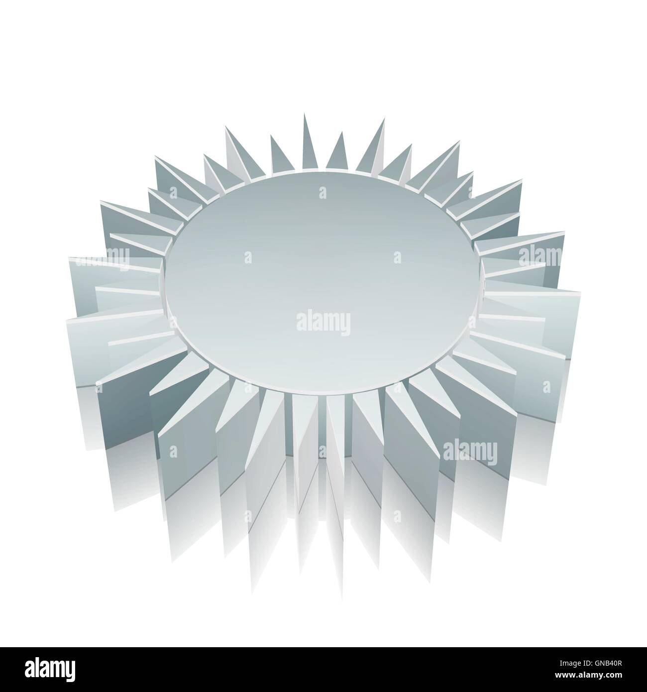 3d metallic Sun icon with reflection, vector illustration Stock Vector Image & Art - Alamy