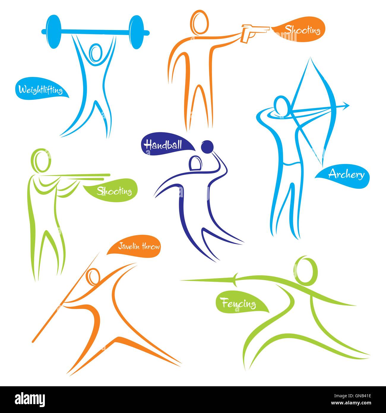 Different sports concept Stock Vector Images - Alamy