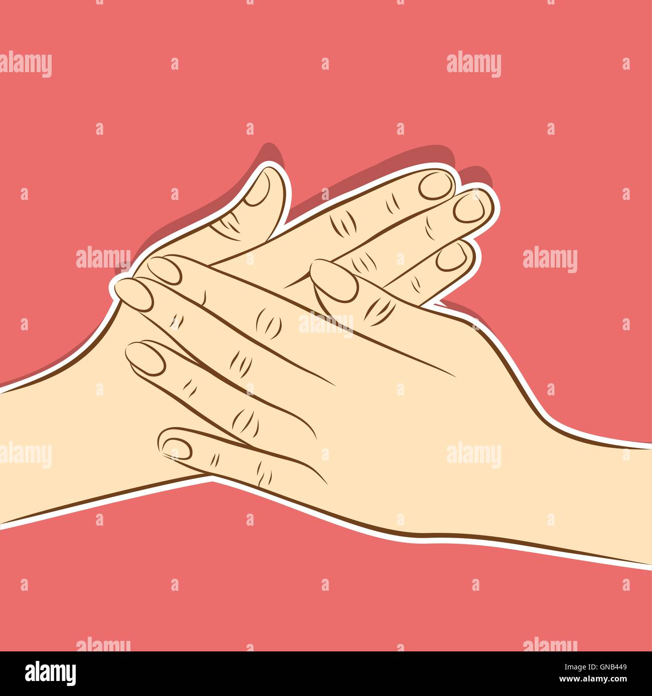 Young couple help sign Stock Vector Images - Alamy