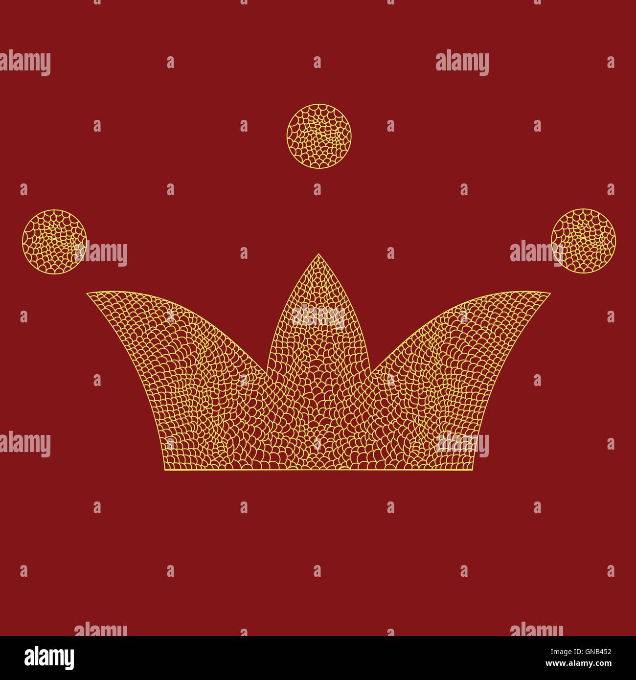 Vector lace crown, art royal symbol. Imperial theme classic design ...