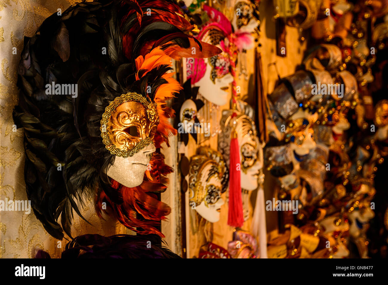 Many traditional carnival masks in Venice, Italy Stock Photo - Alamy