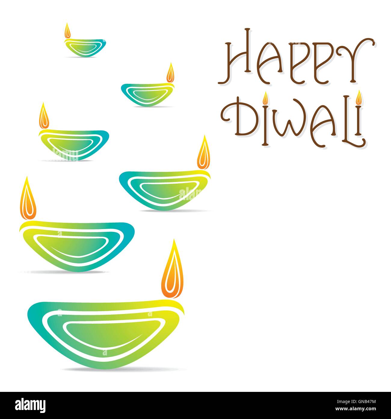 happy diwali greeting card design Stock Vector Image & Art - Alamy