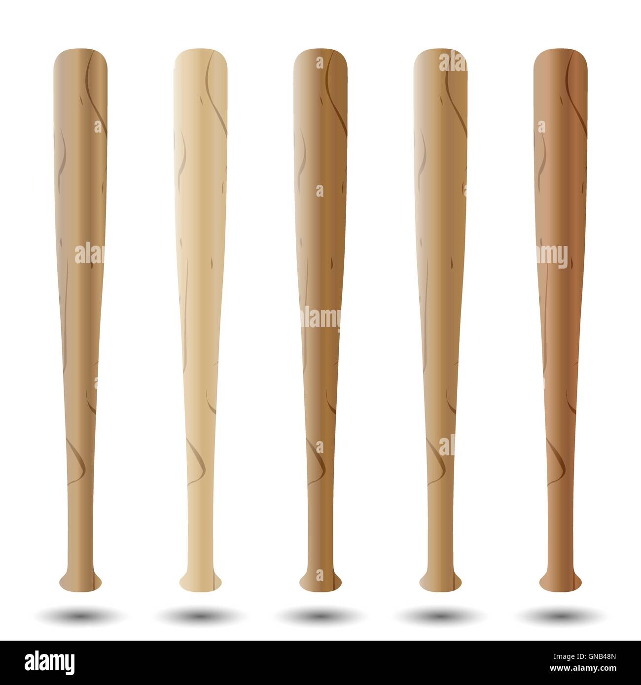 Wooden Baseball Bat Vector