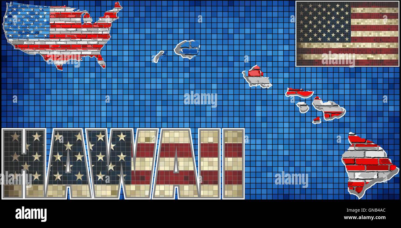 State of hawaii banner Stock Vector Images - Alamy