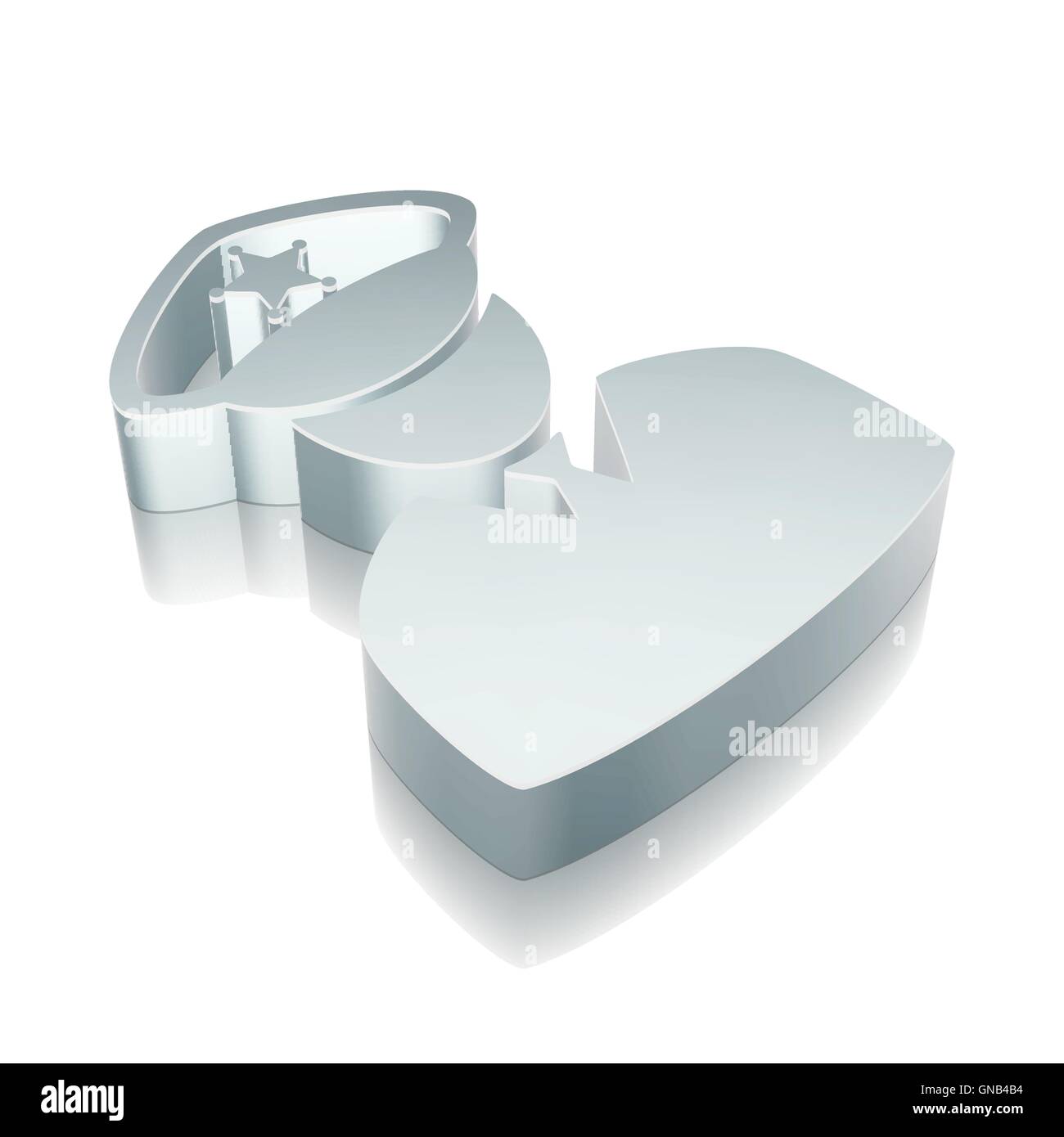 Law icon: 3d metallic Police icon with reflection, vector illustration Stock Vector Image & Art ...