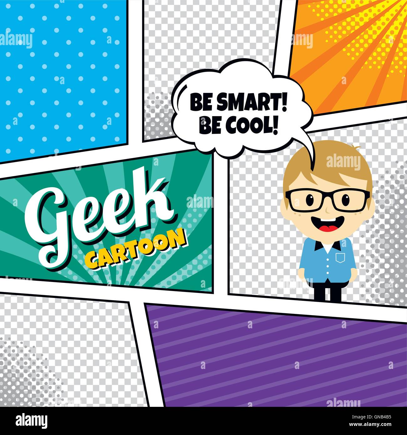 cartoon theme comic template Stock Vector Image & Art - Alamy