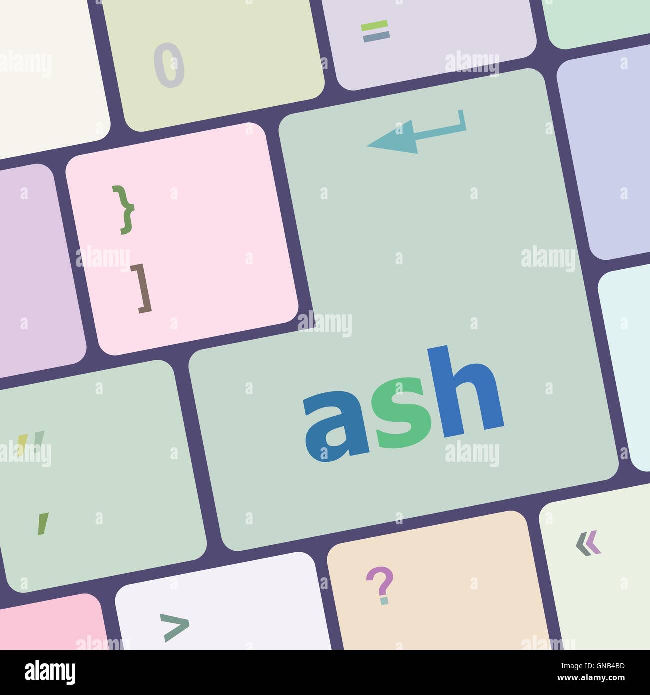 Ash alphabet Stock Vector Images - Alamy