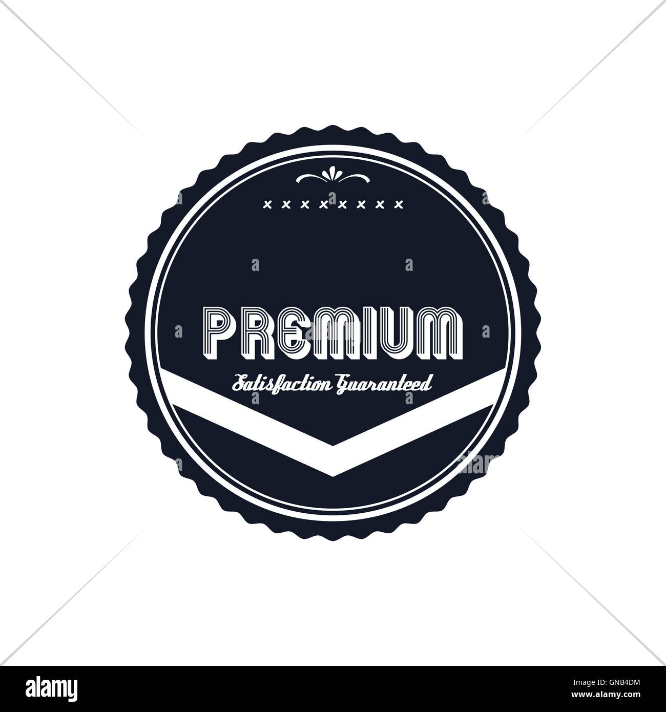premium label vintage quality badge theme Stock Vector Image & Art - Alamy