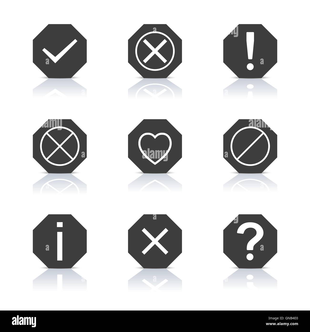 Set of icons and signs, vector illustration Stock Vector Image & Art ...