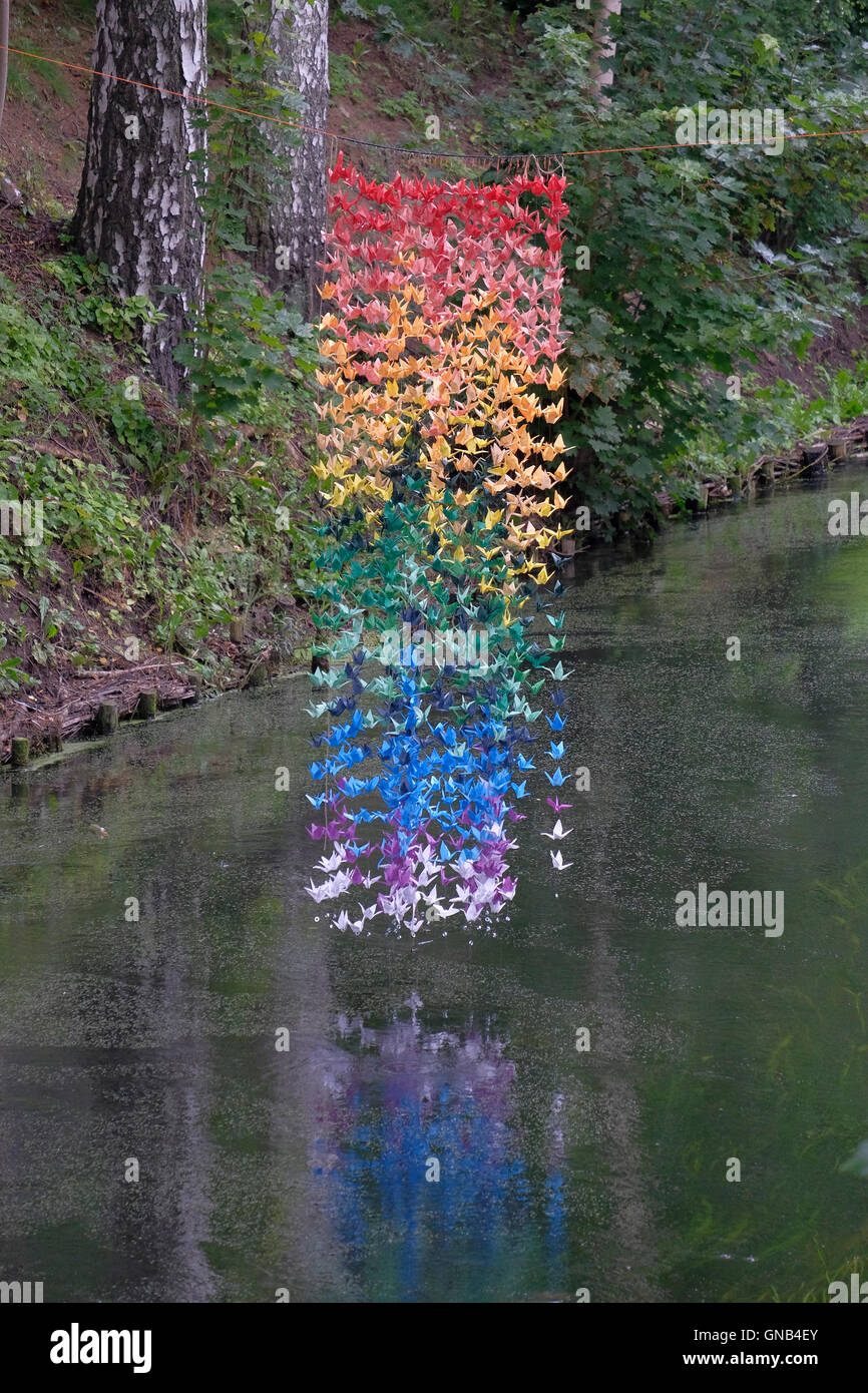 Senbazuru Origami installation made by Nikolett Nagy for the 71st ...