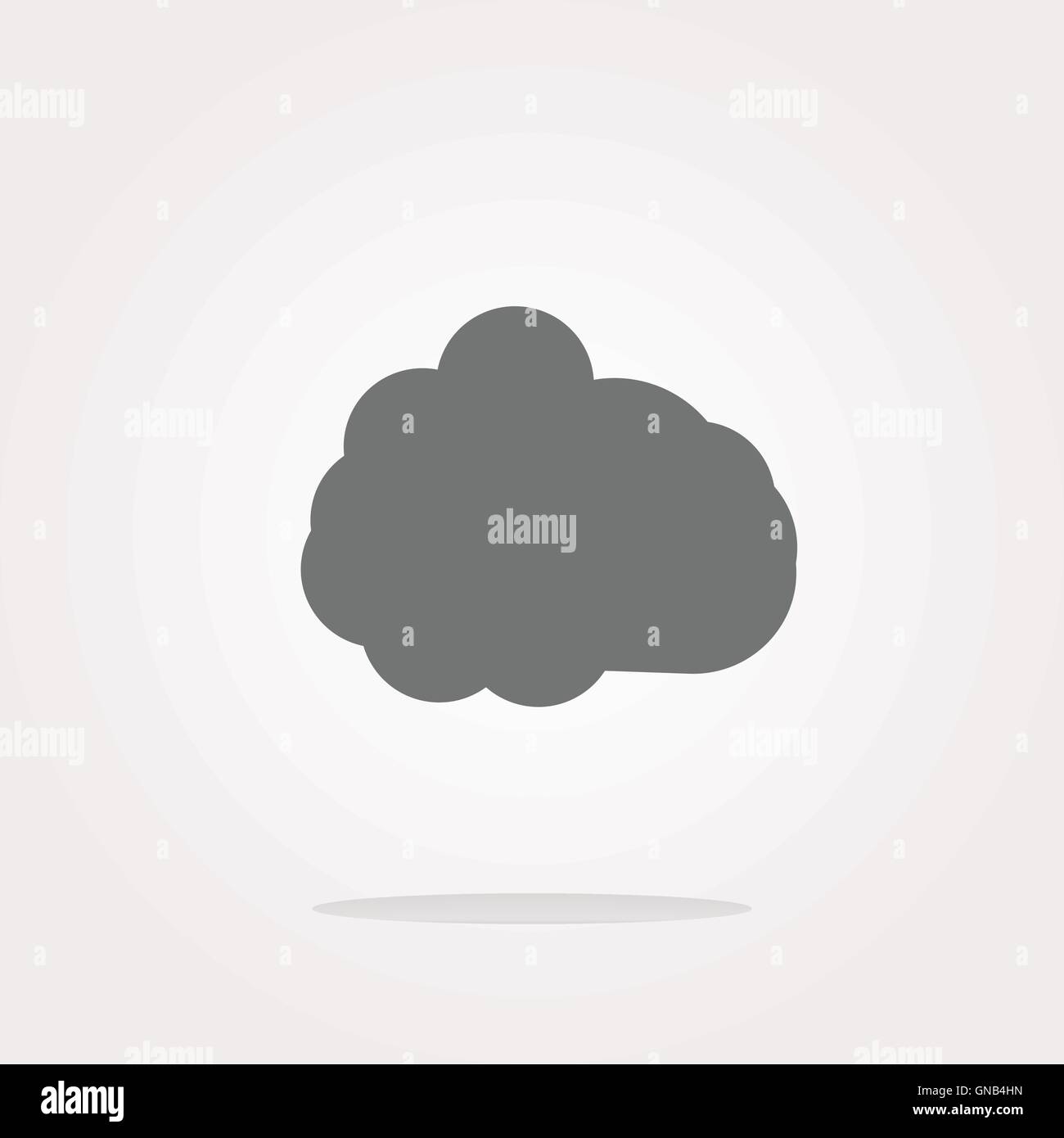 vector cloud icon, web button Stock Vector Image & Art - Alamy