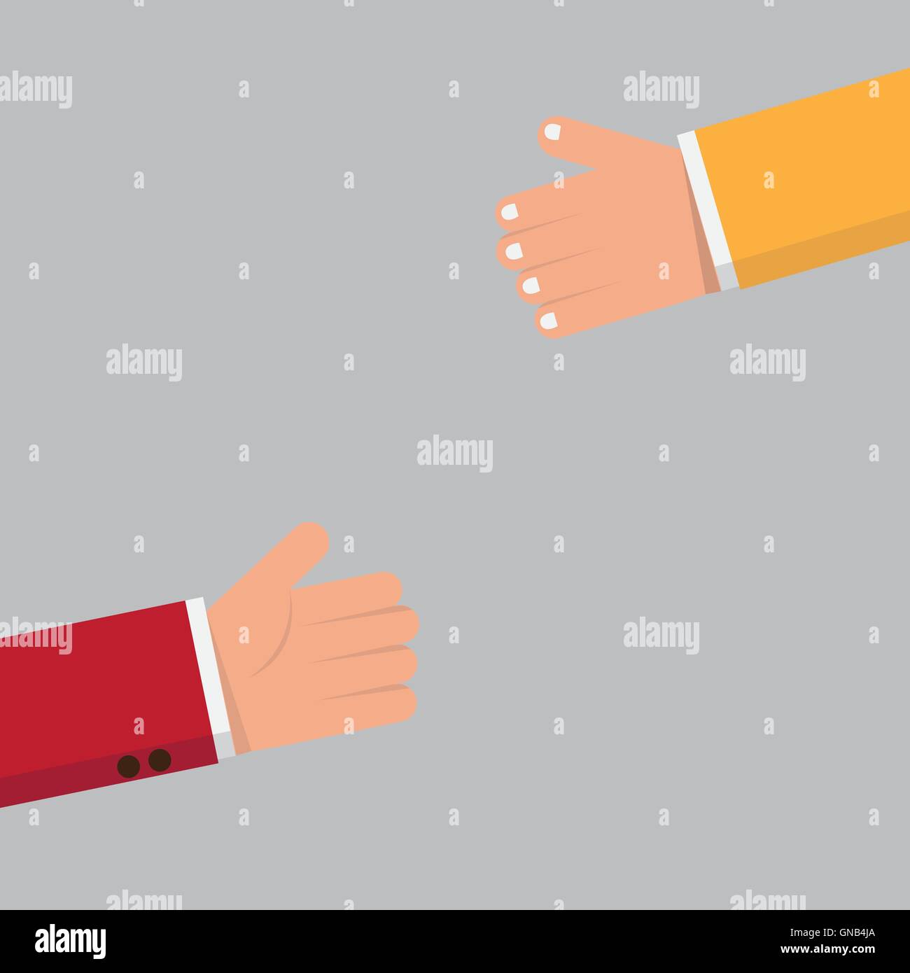 People agree, white background Stock Vector Images - Alamy