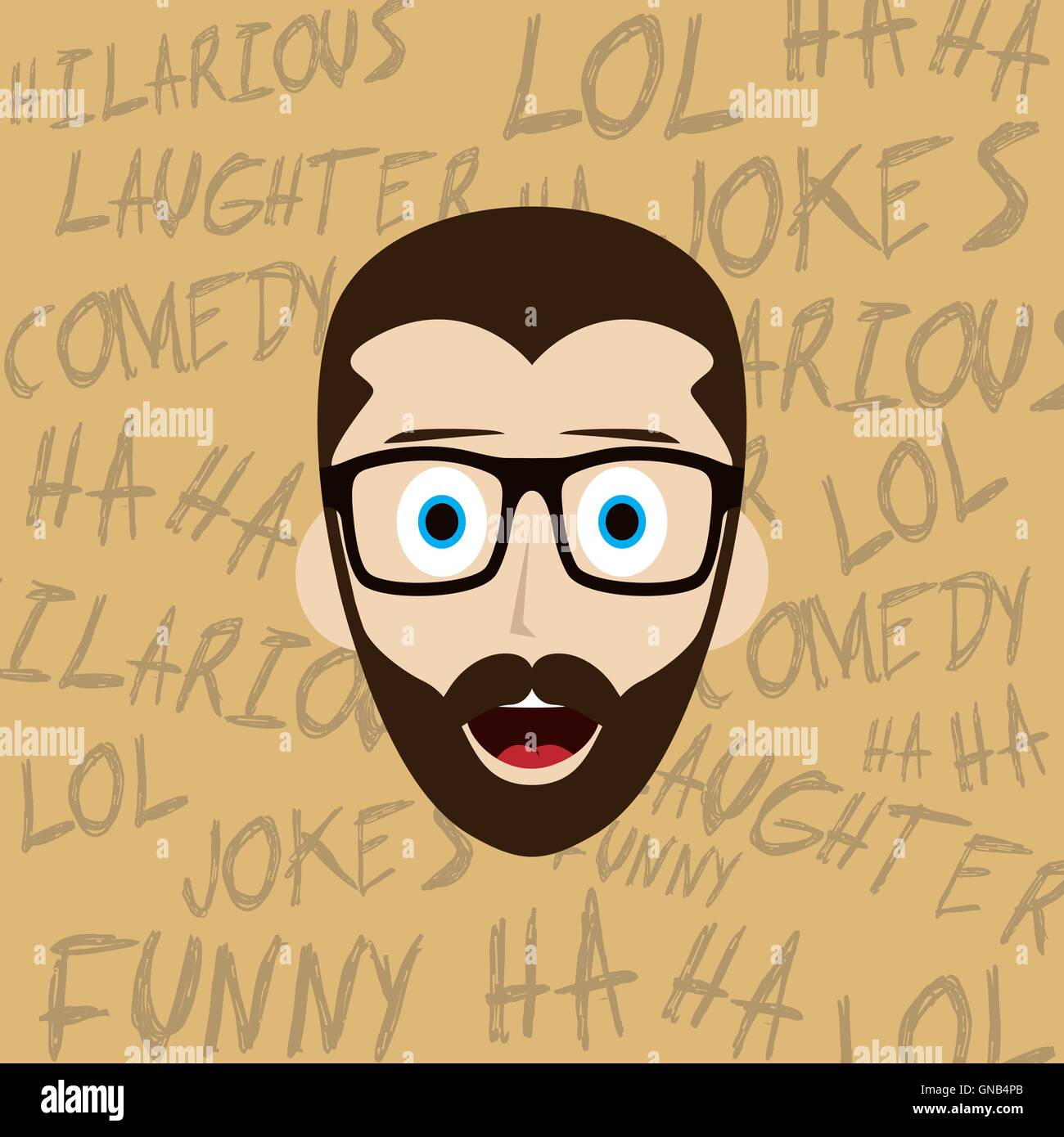 funny laughing guy Stock Vector Image & Art - Alamy